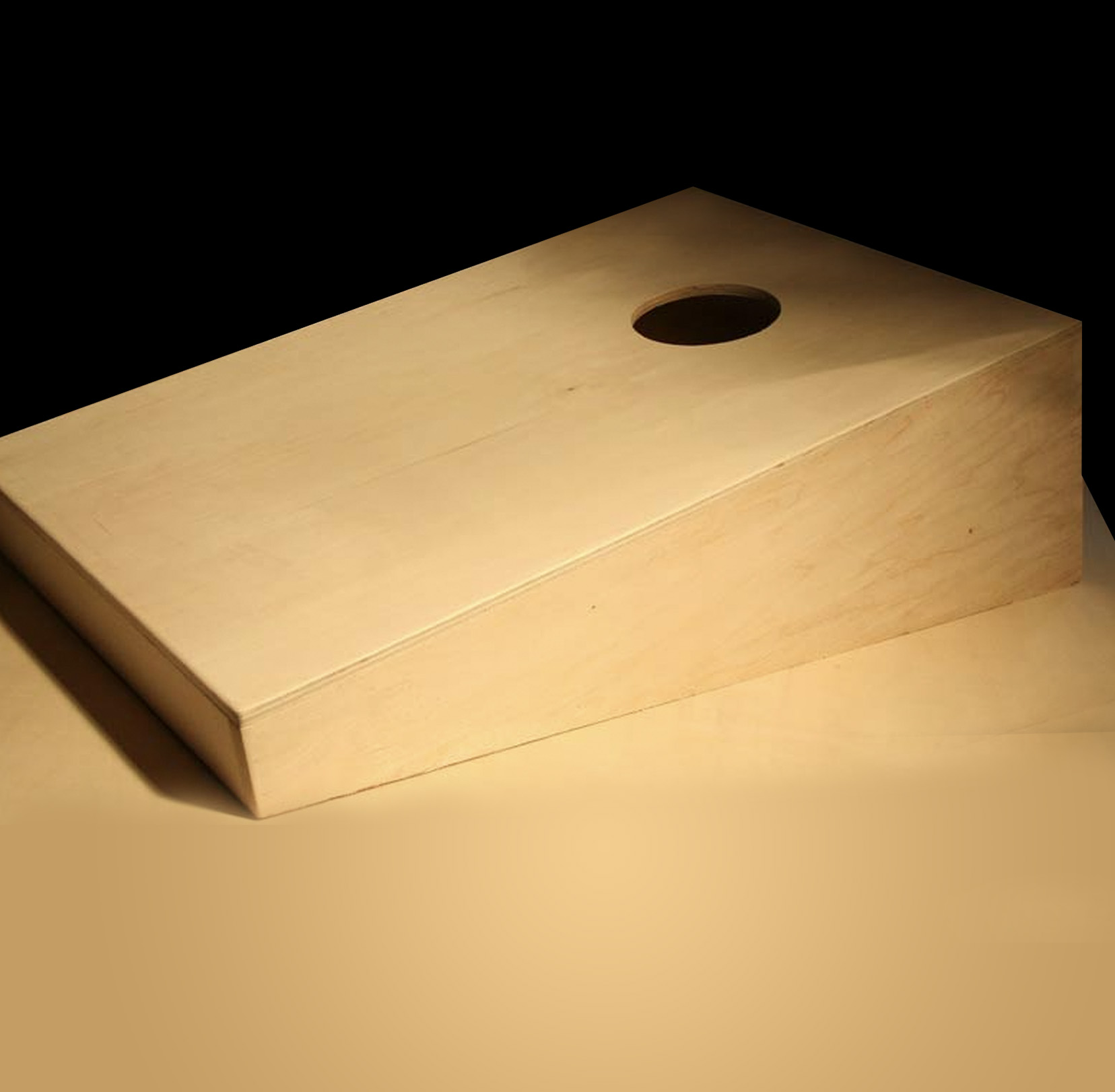 Plain Tailgate Sized 'Box Style' Cornhole Set with Drink Holders ...